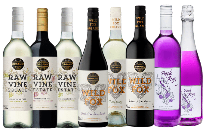 Raw Vine Estate Organic and Preservative Free wines